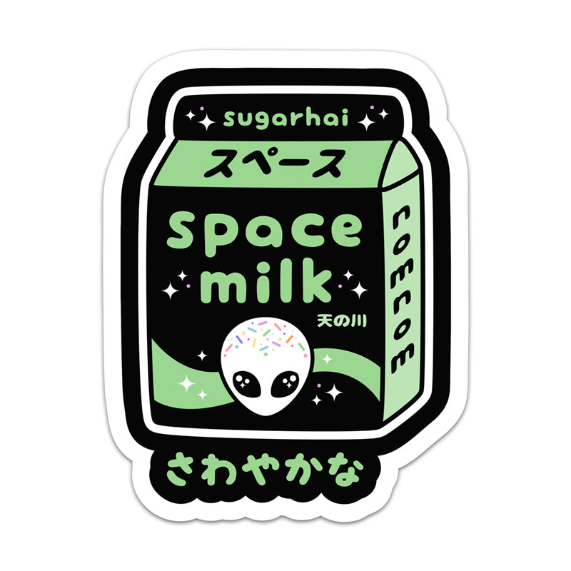 Alien Space Milk Stickers | sugarhai