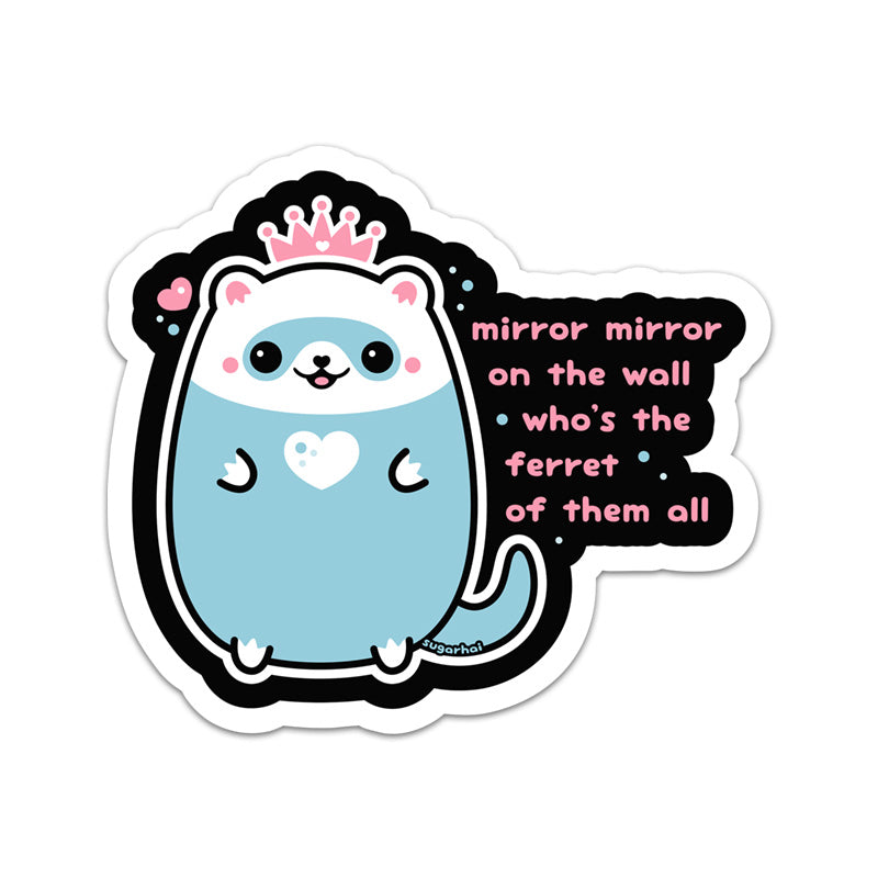 Cute Ferret Stickers | sugarhai