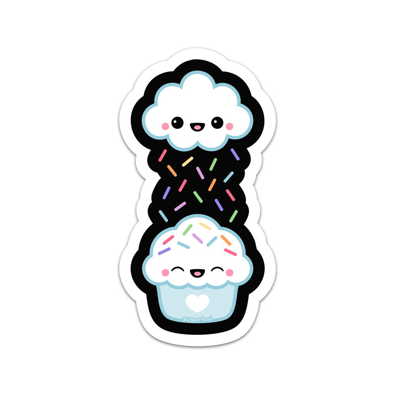 Candy Sprinkles Cloud and Cupcake Stickers | sugarhai